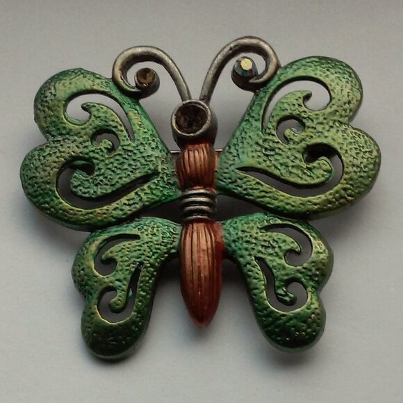 "DD" Darling Dash | Jewelry | Vintage Dd Darling Dash Green Butterfly ...